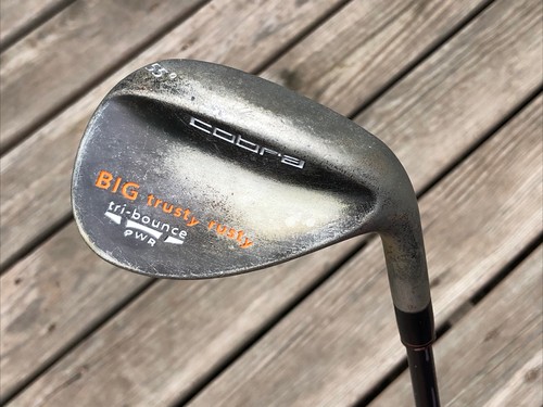 RH Cobra BIG Trusty Rusty 55° Wedge Golf Club PWR tri-bounce Graphite ...