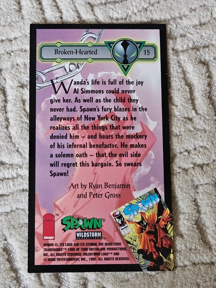 1995 Wildstorm Spawn Trading Cards, Singles, You Pick Complete your Set ...
