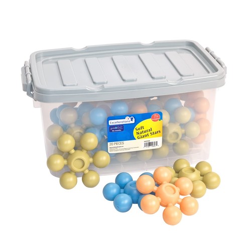 Excellerations Natural Tones Giant Stars 20 pcs | Classroom ...