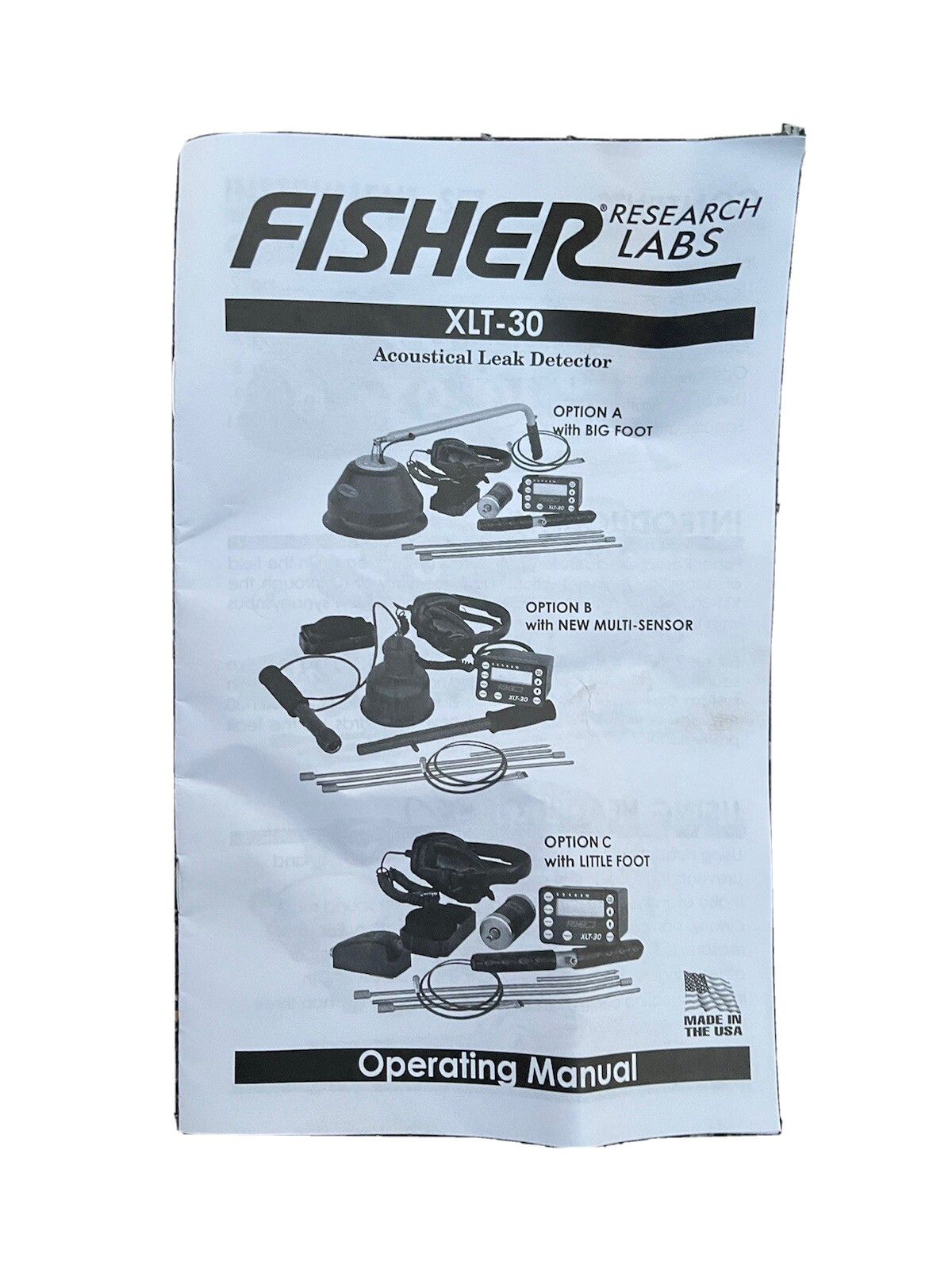 FISHER XLT-30 Option A- underground water leak detector | eBay