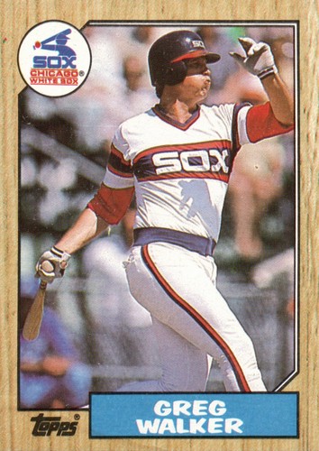 1987 Topps # 397 Greg Walker Chicago White Sox | eBay