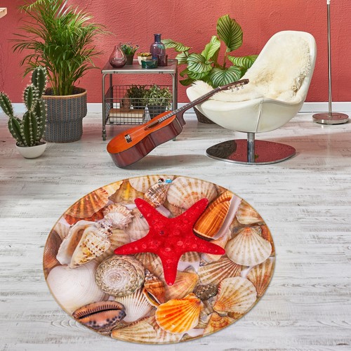 3D Sea Shells O3363 Game Rug Mat Round Elegant Photo Carpet Mat Eve ...