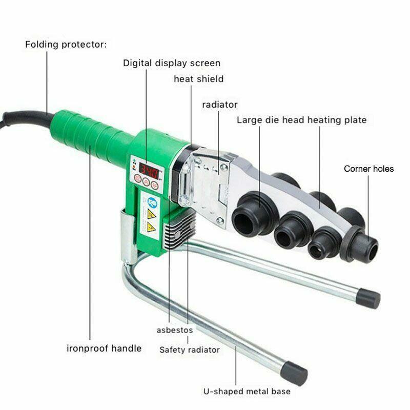 Electric PPR Pipe Welding Machine Tube Heating Hot Melt Tool Digital ...