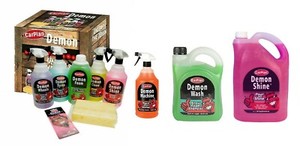 Carplan Demon Gift Pack Car Cleaning Kit Shampoo Tyres Wheels Shine ...