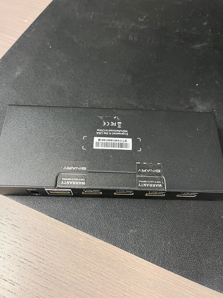 Binary 230 Series HDMI Splitter (B-230-HDSPLTR-1x4) No Power Cord | eBay