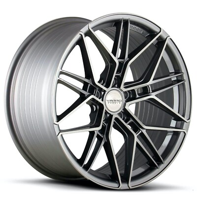 VARRO VD45x TITANIUM BRUSHED WHEELS CORVETTE C7 Z51 C8 19X9.5 20X11 ...