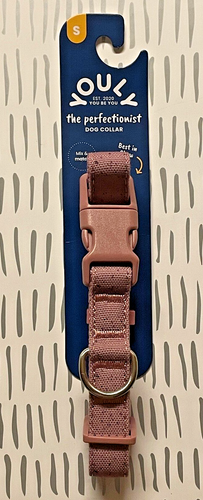 YOULY "the perfectionist dog collar" Size Small Color Pink Speckled | eBay