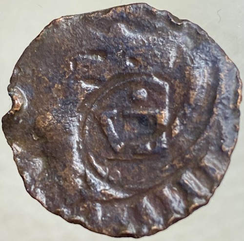 1636 Spanish Coin 6 Maravedis Counterstamp Countermark Genuine Pirate ...