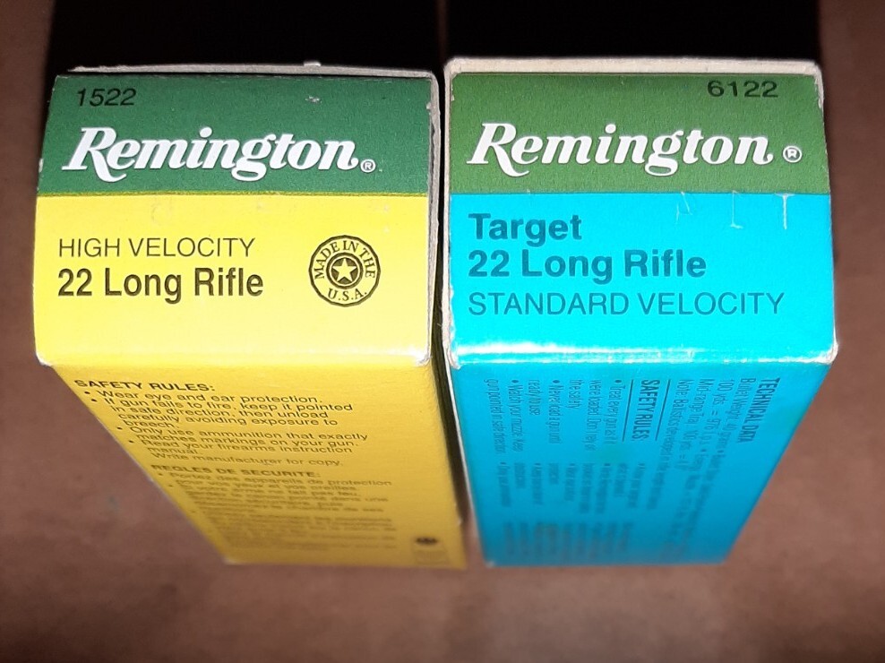Remington Target 22 Long Rifle & High Velocity 22 Long Rifle Empty Ammo ...