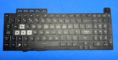 Asus TUF Gaming F17 FX706H FX706HC BACKLIT UK Keyboard - 1 Key + Hinges ...