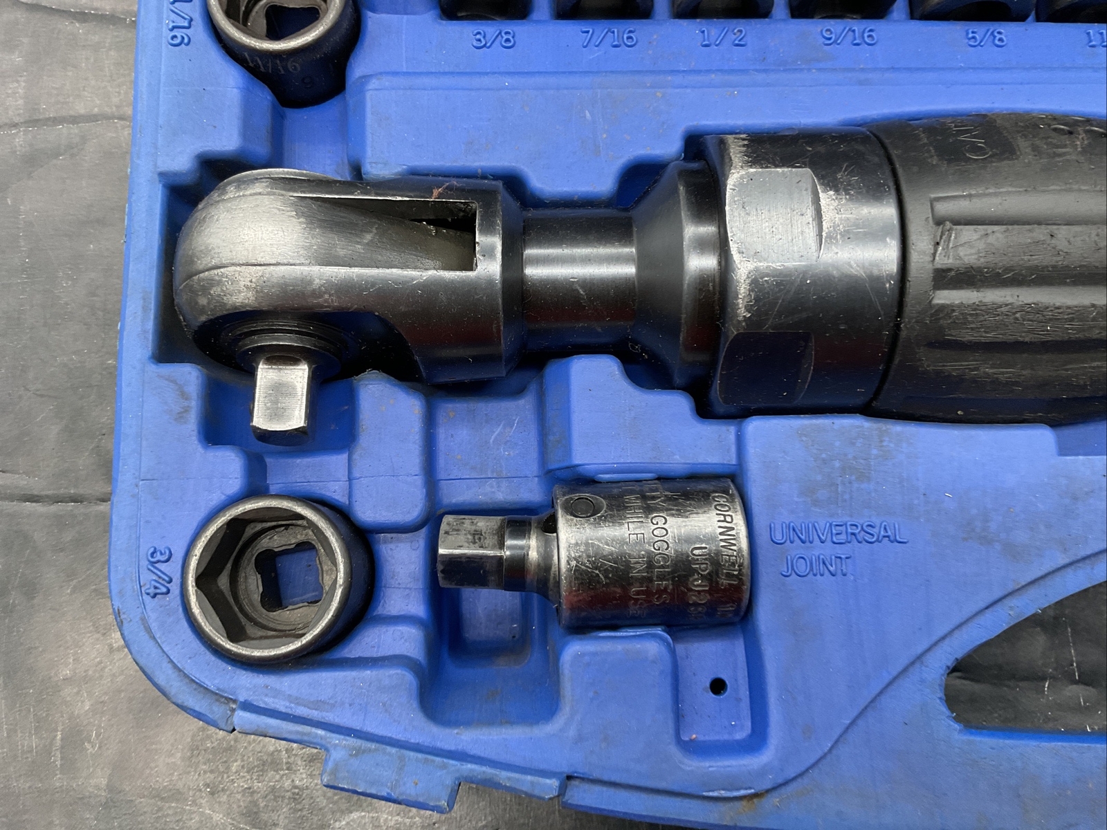 Cornwell Tools Socket Set 3/8” Dr. Power Super Metric/SAE Deep And ...