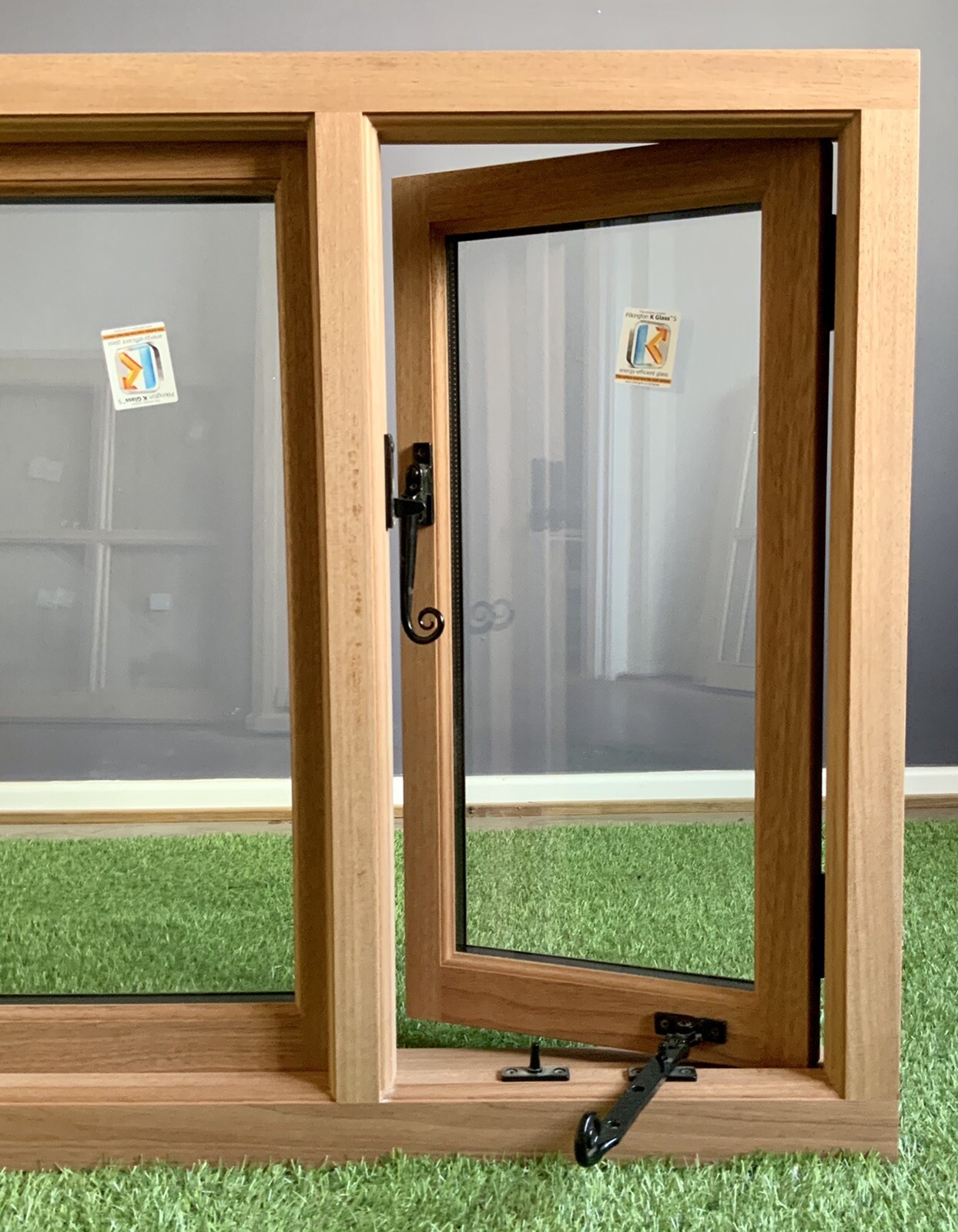 Window Double Glazed Windows Solid Sapele Hardwood 750mm x 750mm ...