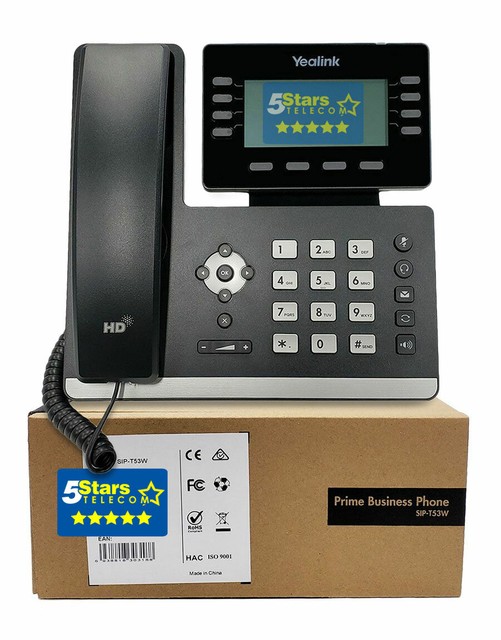 Yealink SIP-T53W 8 Lines IP Phone - Black for sale online | eBay