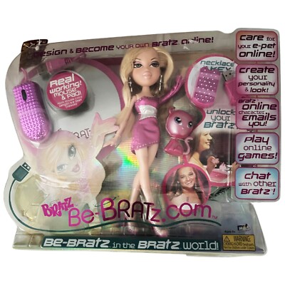 BRATZ CLOE BE-BRATZ.COM DOLL WITH MOUSE AND PAD (1) Party LiL Bratz ...