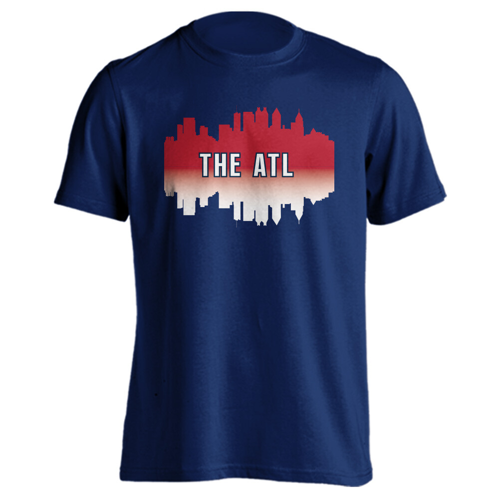 Atlanta ATL Sports Skyline Silhouette Adult Short Sleeve T-Shirt | eBay