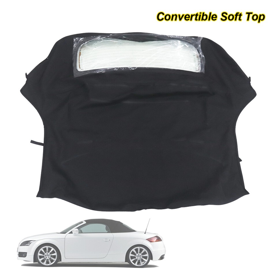 1X For Audi TT 2007-2013 Black Convertible Soft Top Glass Window 8J78710352Y5 | eBay