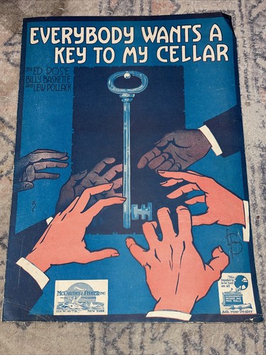EVERYBODY WANTS A KEY TO MY CELLAR Sheet Music Great Condition | eBay