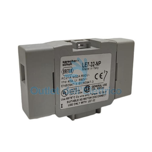 14.401.105-02 LE7-32-NP 4° Polo Np Pour 32A Sprecher + Schuh | eBay