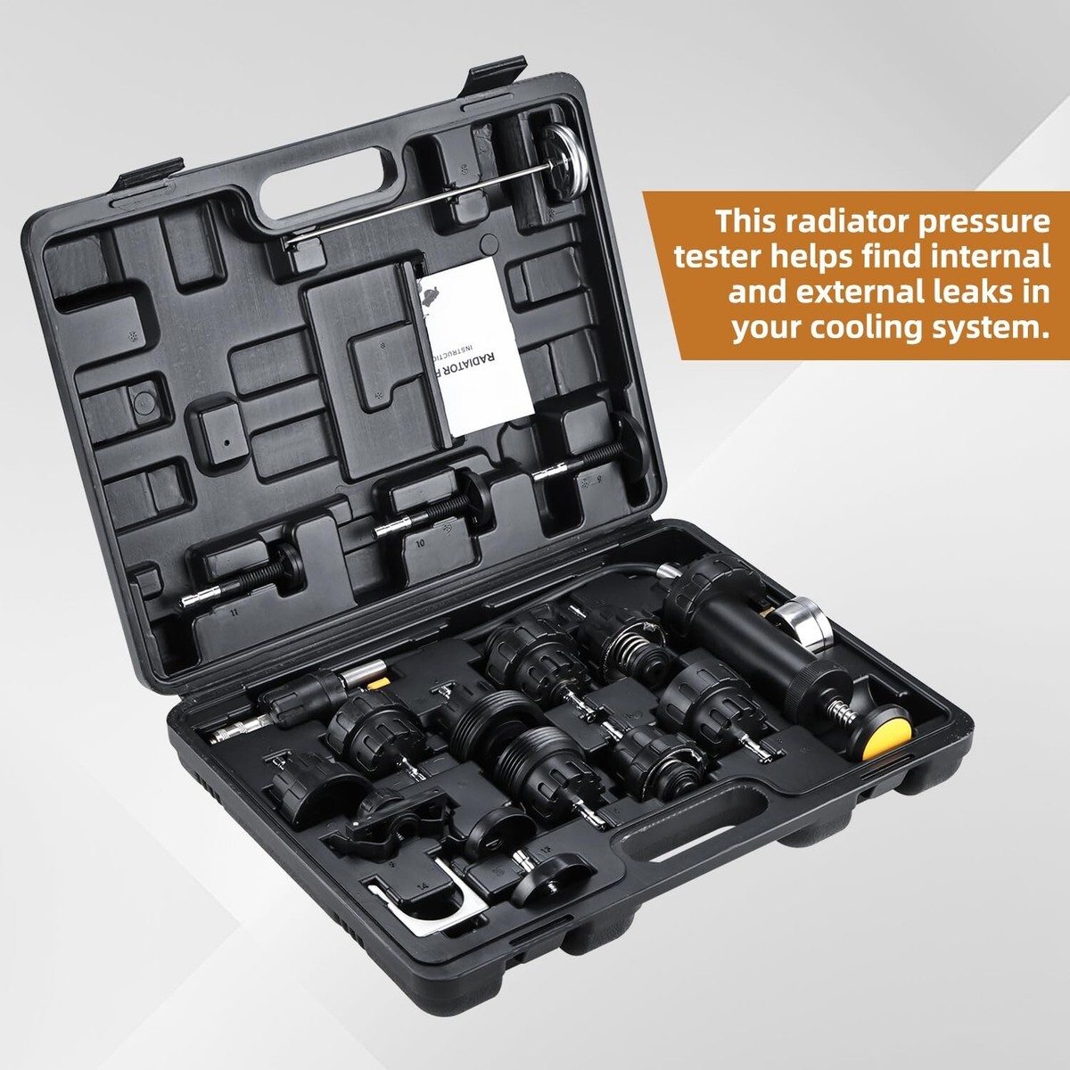 Brake Bleeder DHA 18pc Cooling System Radiator Coolant Pressure Tester ...