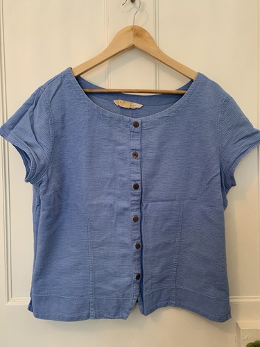 Royal Robbins Blue Organic Cotton Blouse XL | eBay