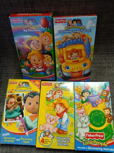 Fisher Price Little People Vhs Lot ,discovering Animals On The Farm ...