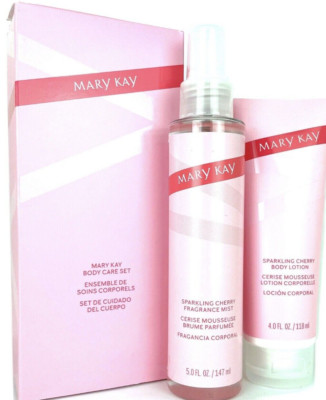 MARY KAY BODY CARE SET~SPARKLING CHERRY~FRAGRANCE MIST & BODY LOTION ...