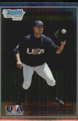 2010 Bowman Chrome USA Baseball #BC6 Christian Colon RC Card | eBay
