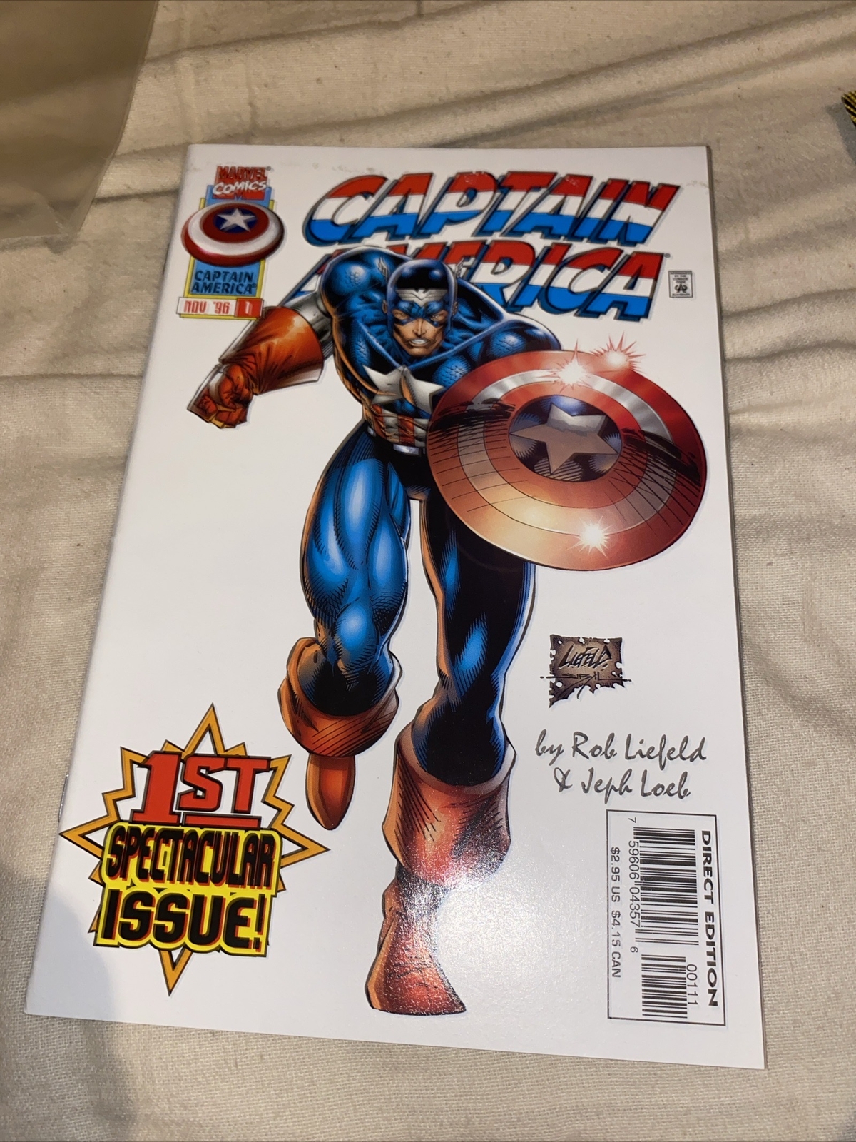 1996-Captain America #1 [1st appearance of Rikki Barnes] (Marvel Comics ...