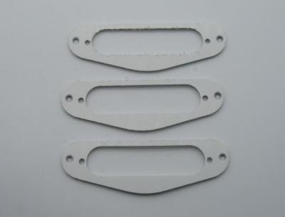 3x White 3 Ply Guitar Single Coil Pickup Surround Ring for Strat ST ...