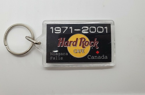 Hard Rock Cafe HRC Keychain Key Chain 30 Years 1971-2001 NIAGARA FALLS ...
