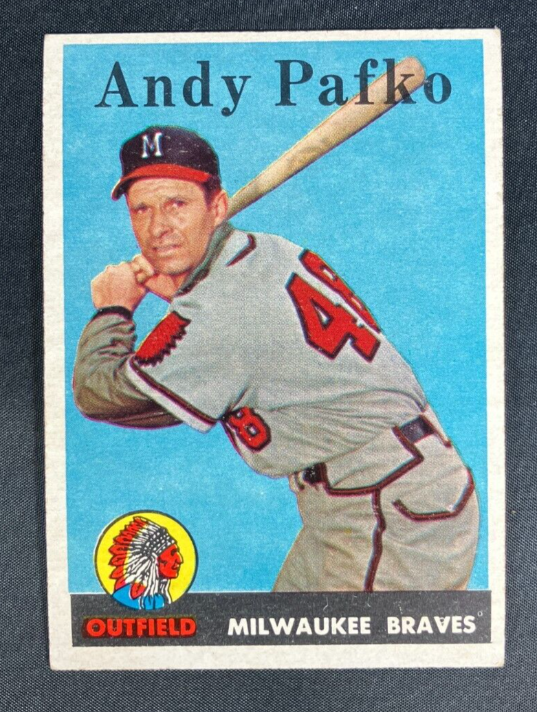 1958 Topps #223 Andy Pafko, Milwaukee Braves, Outfield | eBay