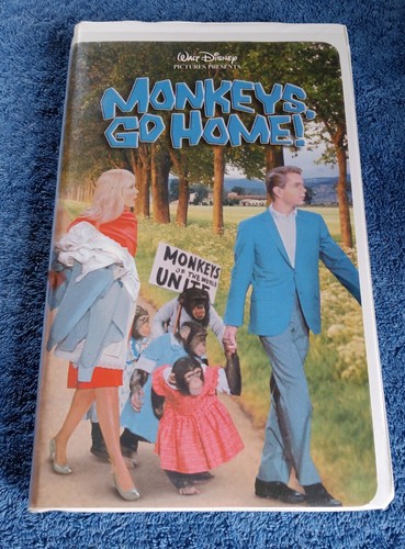 Monkeys, Go Home VHS Walt Disney Dean Jones Yvette Mimieux Play Tested ...