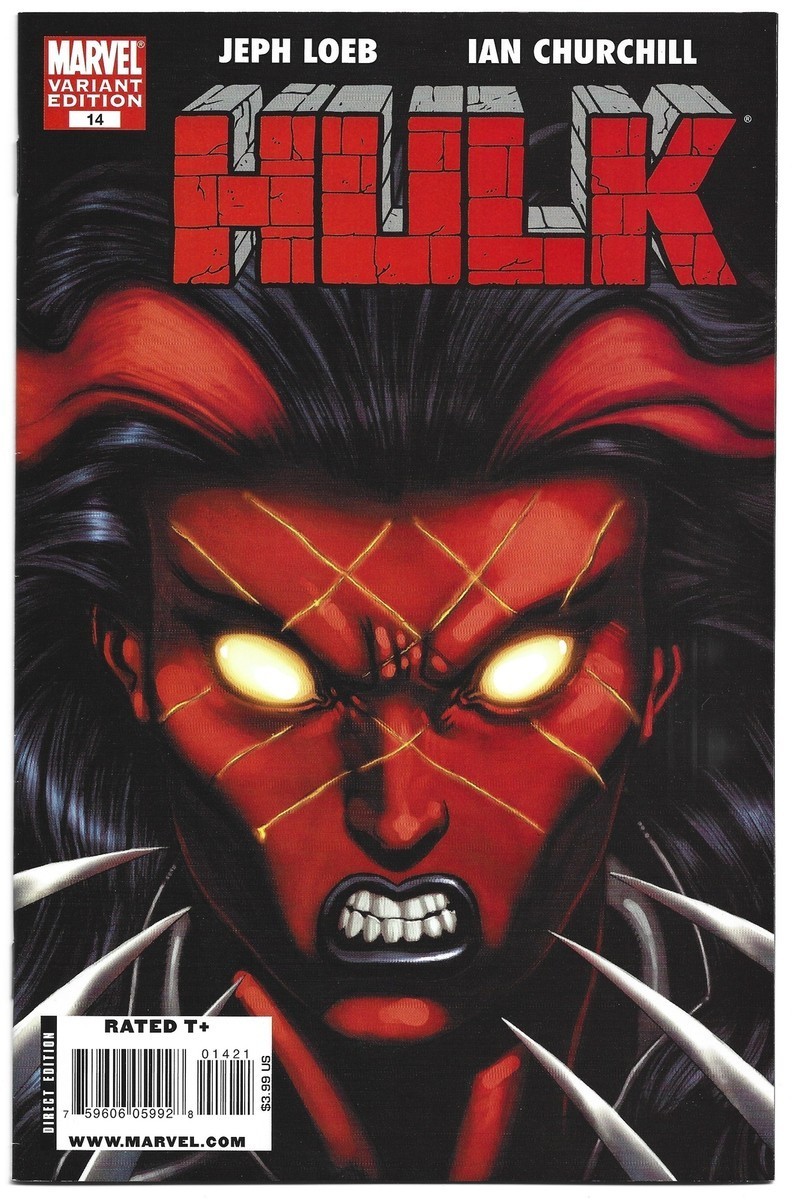 The Hulk #14 Red She-Hulk Variant Cover (Marvel Comics October 2009 ...