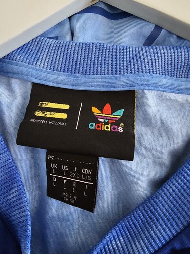 ADIDAS ORIGINALS X PHARRELL WILLIAMS Hu Human Race Blue Tie-Dye SHIRT ...