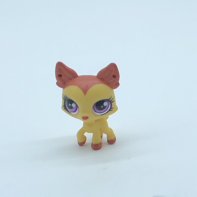 Littlest Pet Shop LPS MINI deer fawn 3682 purple eyes | eBay