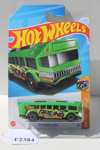Hot Wheels Fast Transit HW High Bus Green 1/5 HTB42 FNQHotwheels F2384 ...