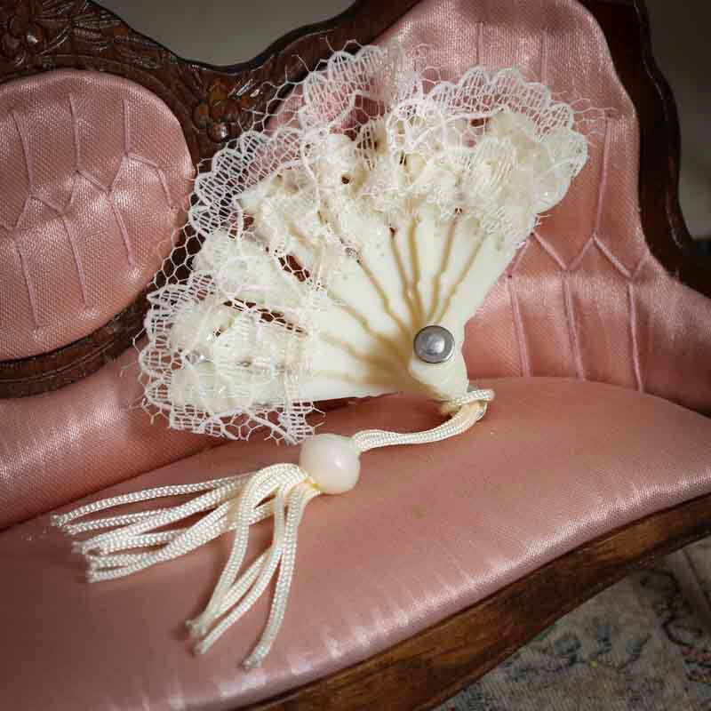 Bulk Buy of 6 Dollhouse Miniature 1:6 Elegant Lace Hand Fans | eBay