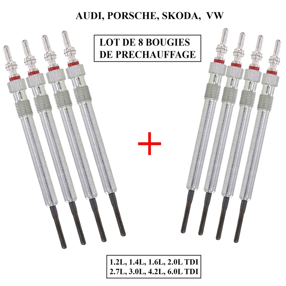8 Glow Plug for Golf 5 6 Phaeton Polo Scirocco Tiguan Touareg T-ROC | eBay