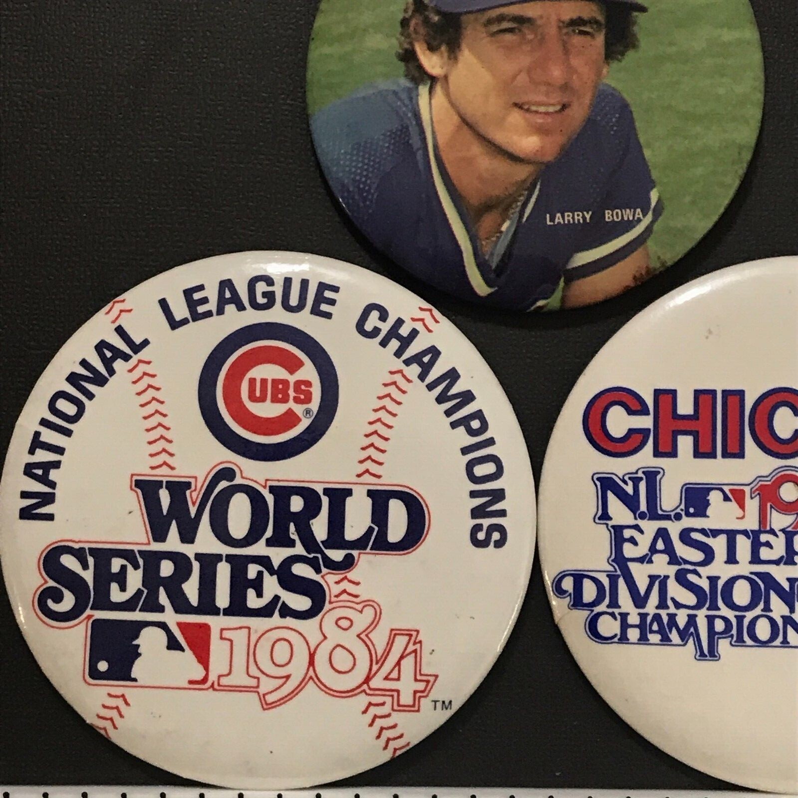 Larry Bowa Chicago Cubs Lot of 3 (1980s) Vintage Baseball Pin-Back ...