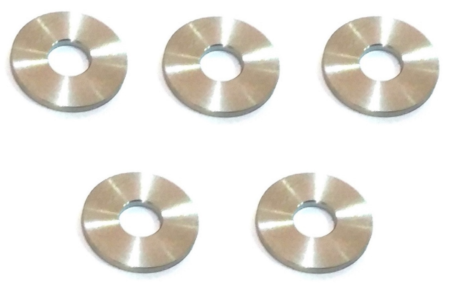5 PACK TITANIUM WASHER 1/4 X .625 PRECISION CNC MACHINED NATURAL GRADE ...