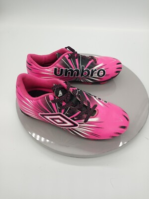 Umbro Hot Pink/Black Soccer Cleats Kids Size 11K UMBYP17-PNK Lace Up ...