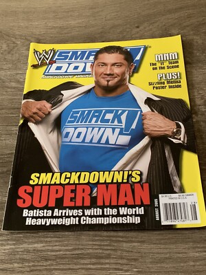 RARE VINTAGE WWE SMACKDOWN MAGAZINE AUGUST 2005!! MELINA POSTER + 7 WWE ...