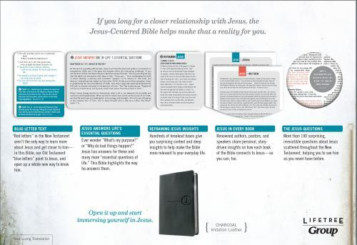 Jesus-Centered Bible NLT, Charcoal 9781470744854 | eBay