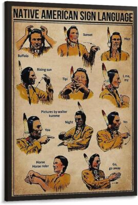 Native American Sign Language Posters, Native American Knowledge ...