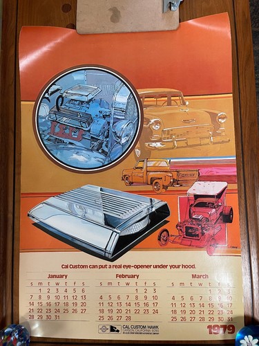 1979 Cal-Custom Hawk Calendar Poster | eBay