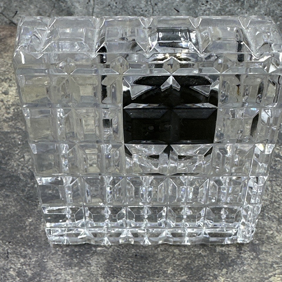 Waterford Crystal Square Bevel Edge Design Small Desk Clock Ireland | eBay