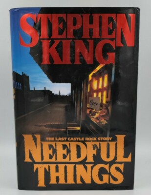 Needful Things Stephen King First Edition 1st Print Vintage Hardcover w ...
