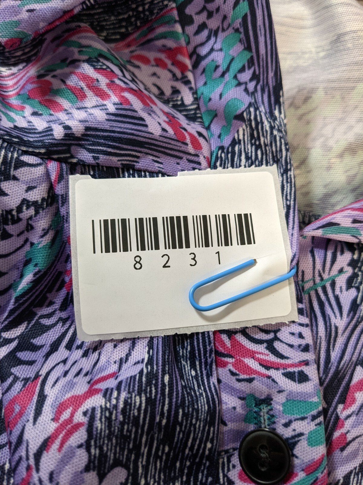 A T Ample Togs Top Women Extra Large Purple Pink Green Floral Popover ...