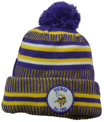 Minnesota Vikings New Era NFL Football Team Sport Knit Pom Pom Winter ...
