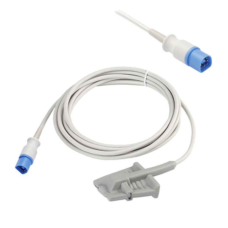 8Pin HP-Philips M1191A Soft Adult Finger Spo2 Probe Sensor 2.8Meter ...